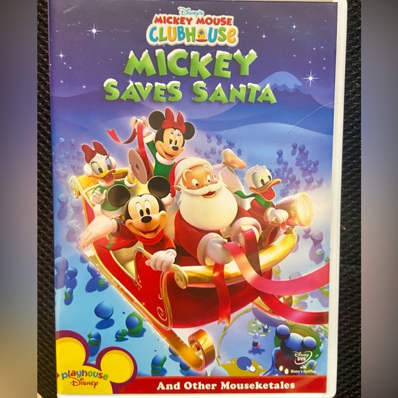 Disney | Other | 5 Disney Mickey Mouse Clubhouse Mickey Saves Santa Dvd ...